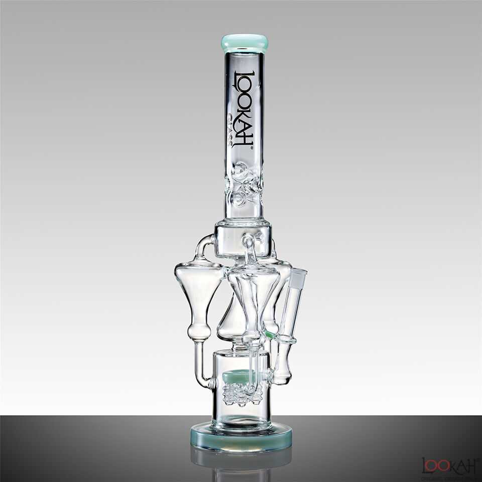 LOOKA Glass Straight Neck Ice Bong | LOOKAH