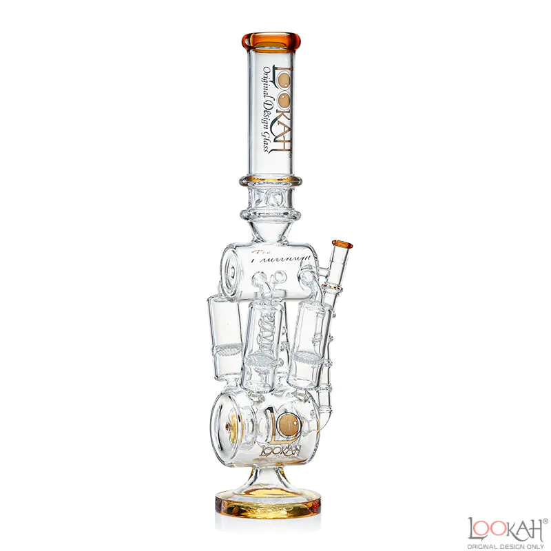 Quad Honeycomb Perc Recycler Bong | LOOKAH